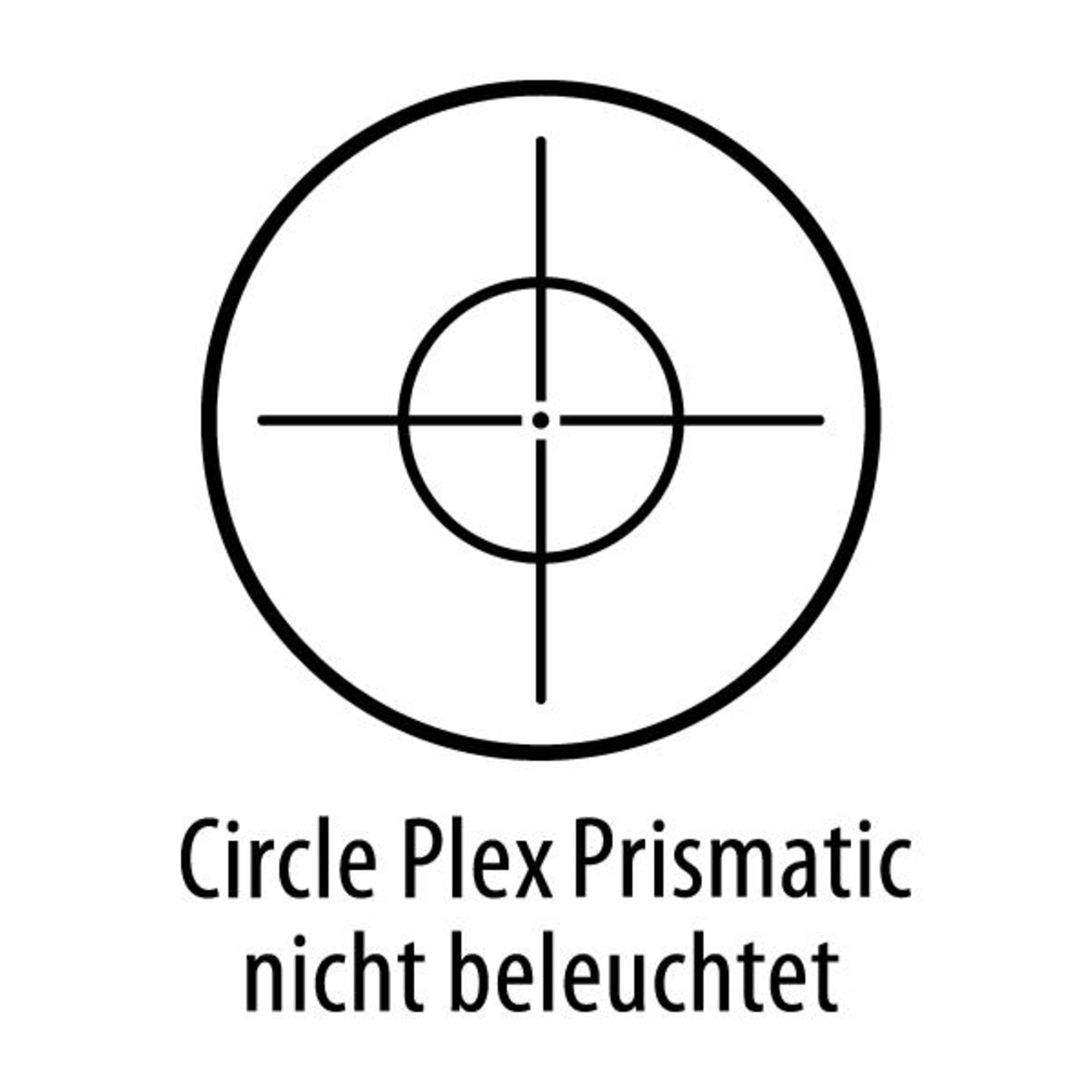 Leupold Riflescope Prismatic 1x14, dark brown, Circle Plex telescopic ...