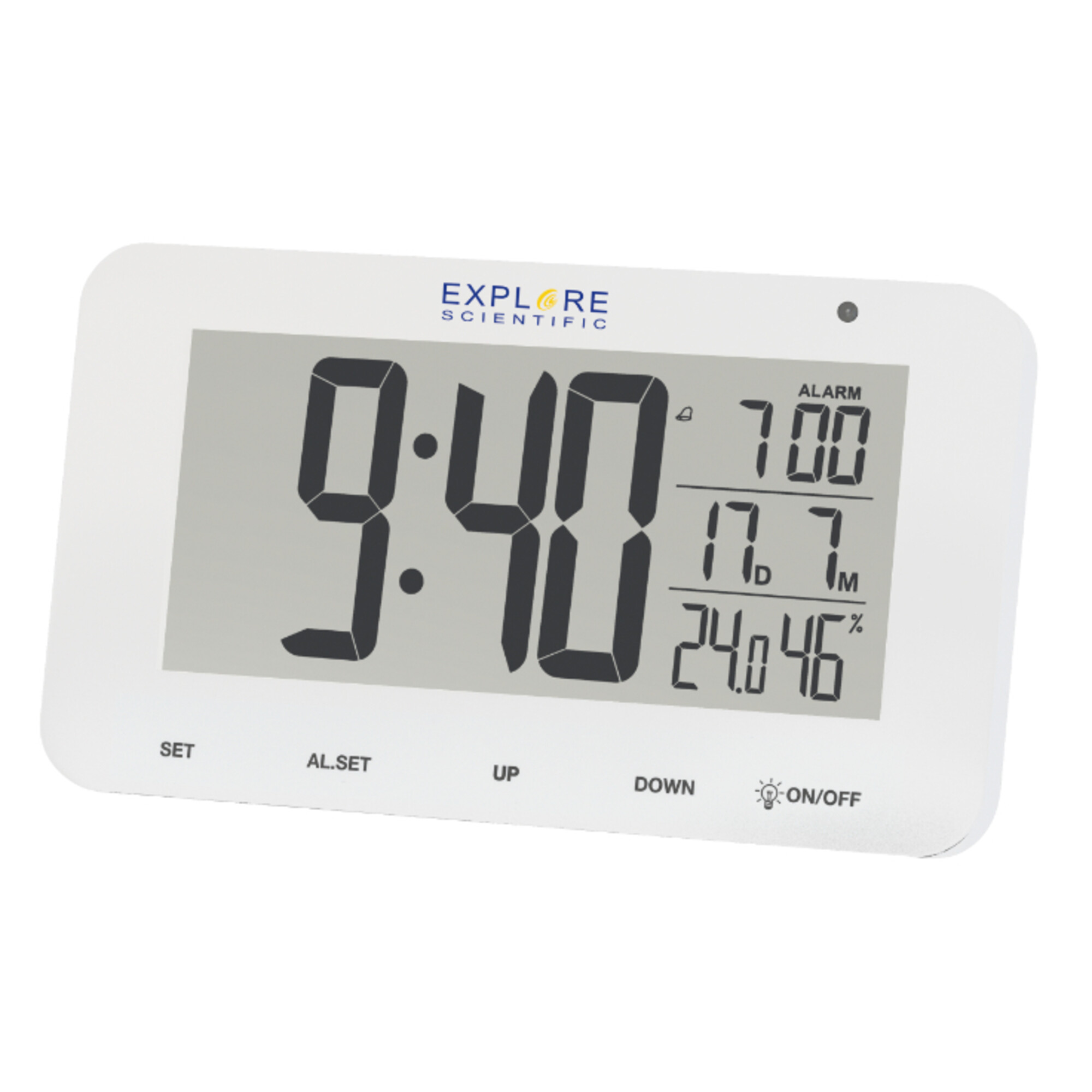 Weather station Radio alarm clock with atmospheric humidity and ...